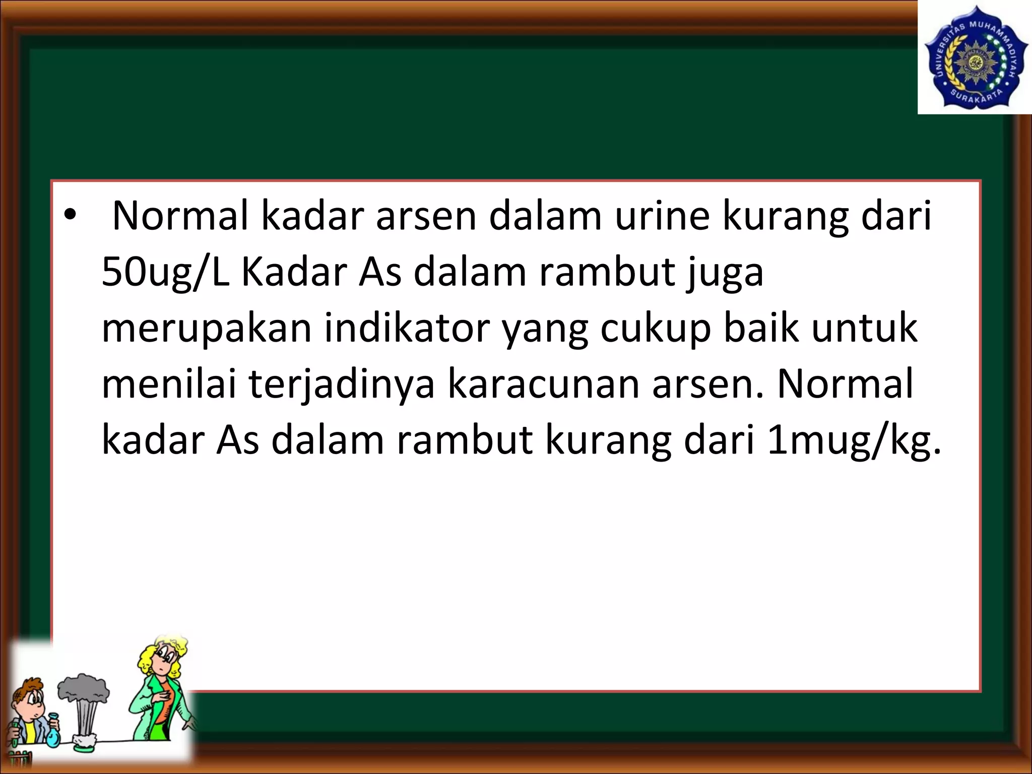 TOKSISITAS ARSEN (FARMASI_UMS 2011) | PPT