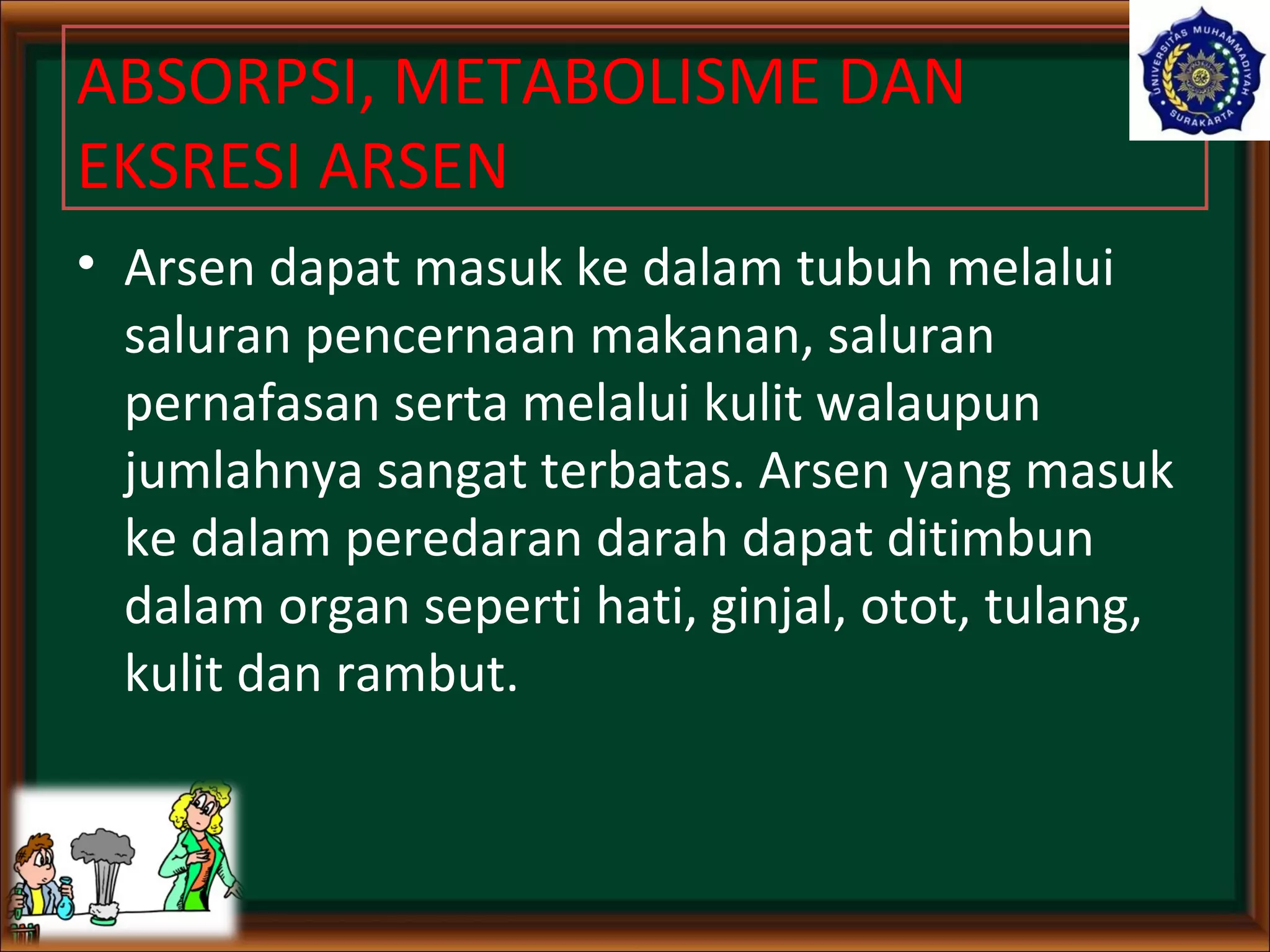 TOKSISITAS ARSEN (FARMASI_UMS 2011) | PPT