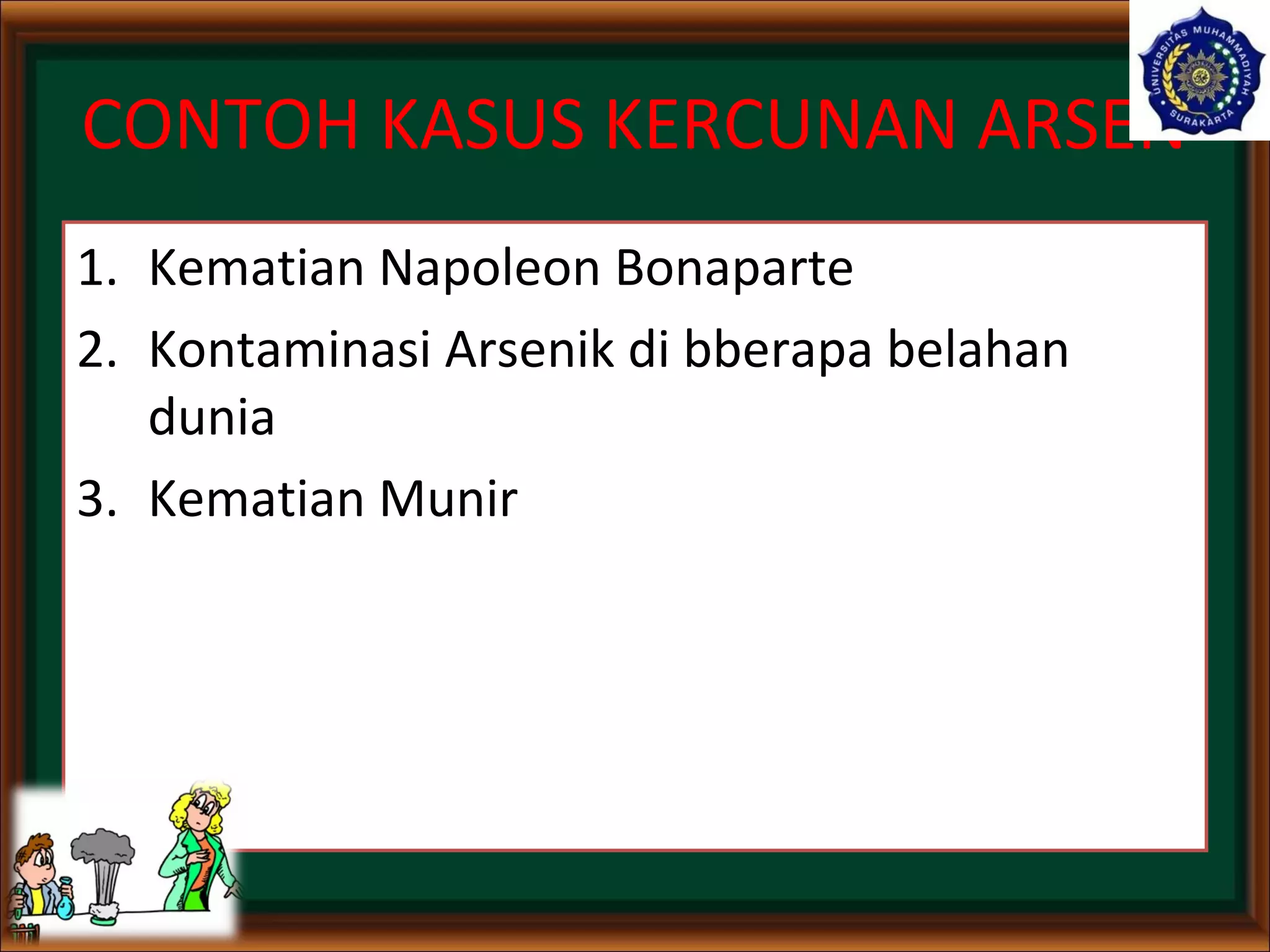 TOKSISITAS ARSEN (FARMASI_UMS 2011) | PPT