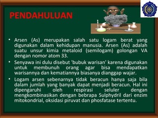TOKSISITAS ARSEN (FARMASI_UMS 2011) | PPT