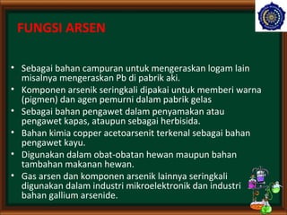 TOKSISITAS ARSEN (FARMASI_UMS 2011) | PPT