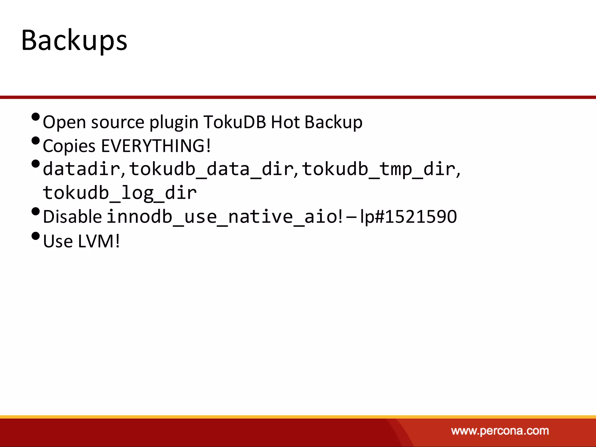 TokuDB - What You Need to Know | PPT
