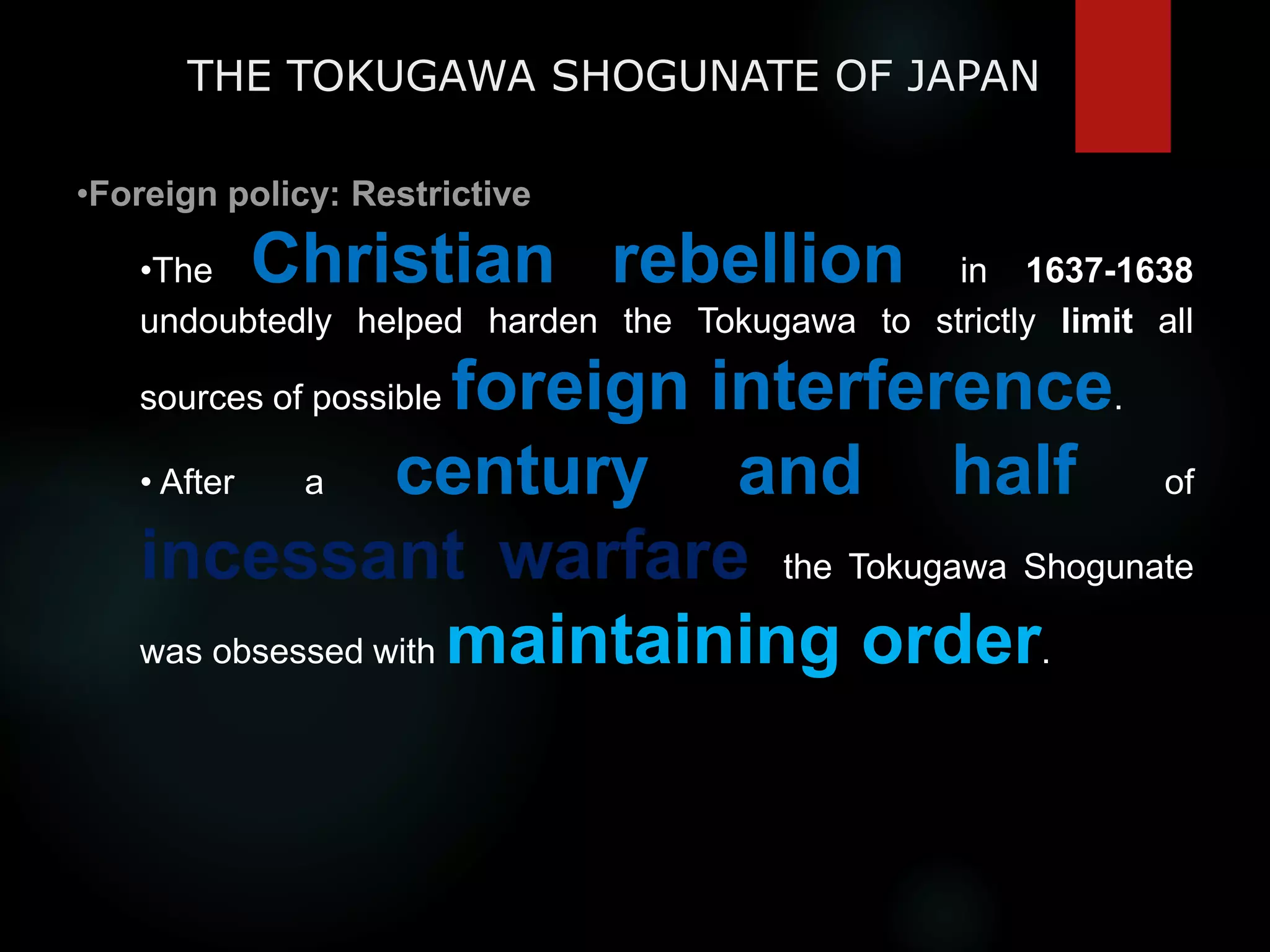 Tokugawa japan ppt[1] | PPTX