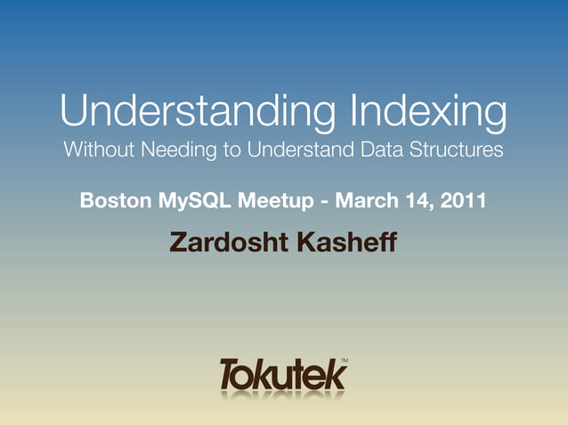MySQL understand Indexes | PPT