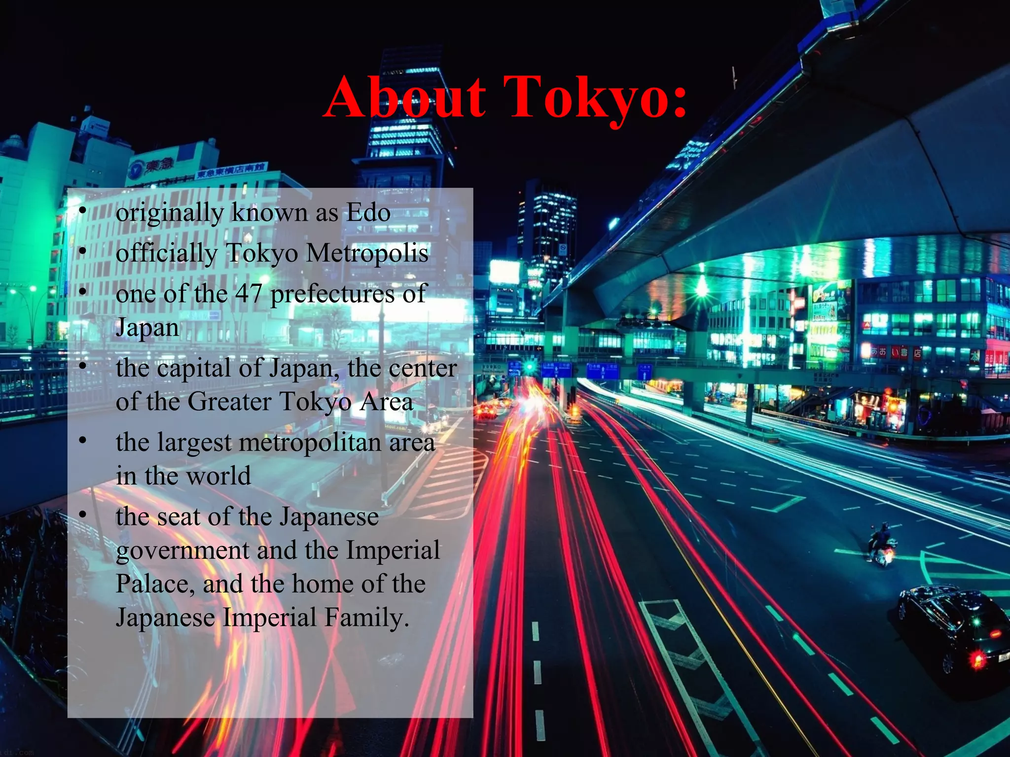 Bucket List For Tokyo, Japan. | PPT