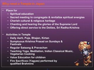 Tokyo Temple Presentation -ISKCON | PPT