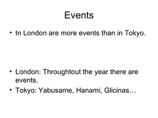 Tokyo vs-london patxi asier eñaut | PPT