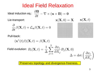 Topology Conserving Magnetic Field Evolution | PDF