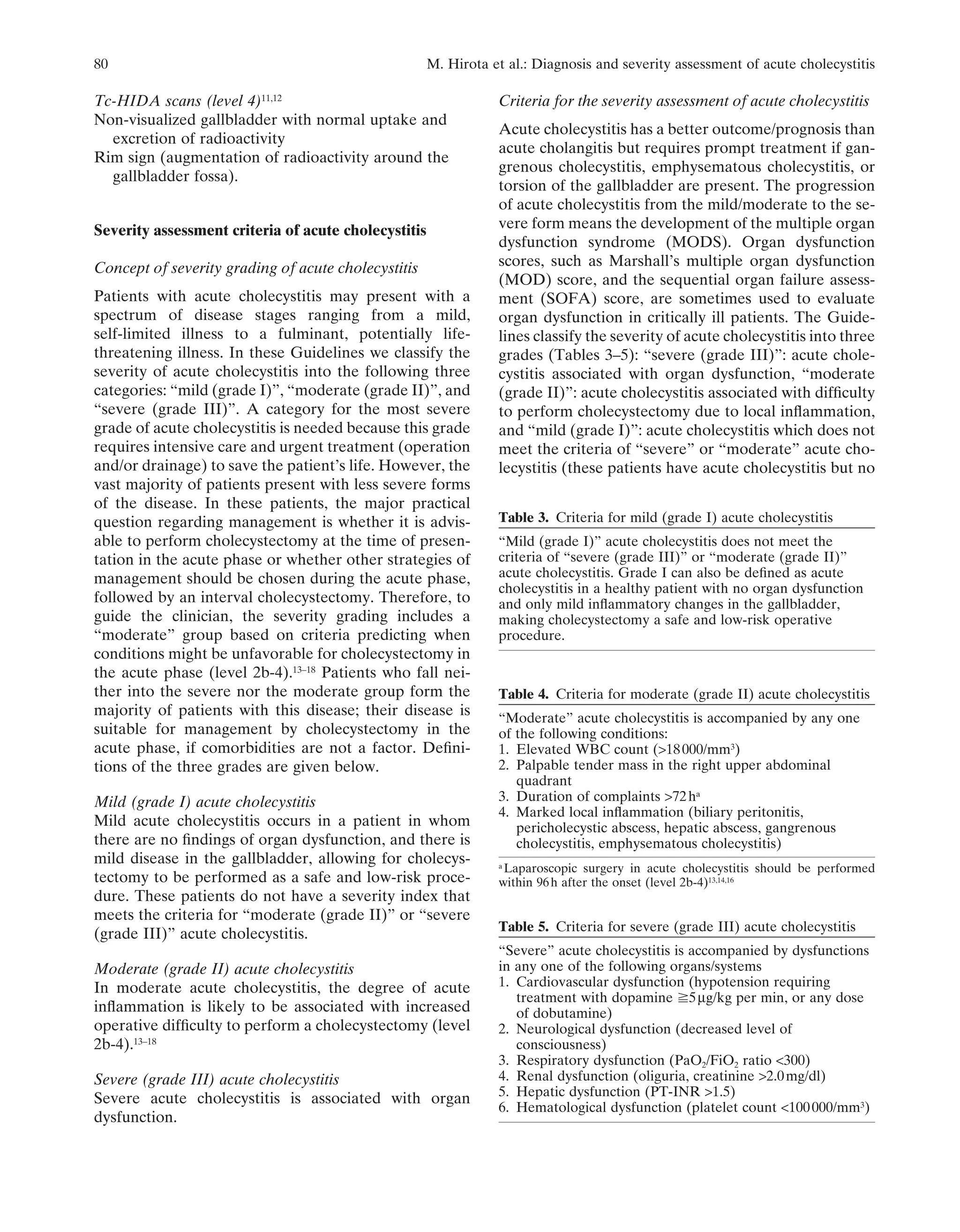 Tokyo guidelines for cholangitis and cholecystitis | PDF