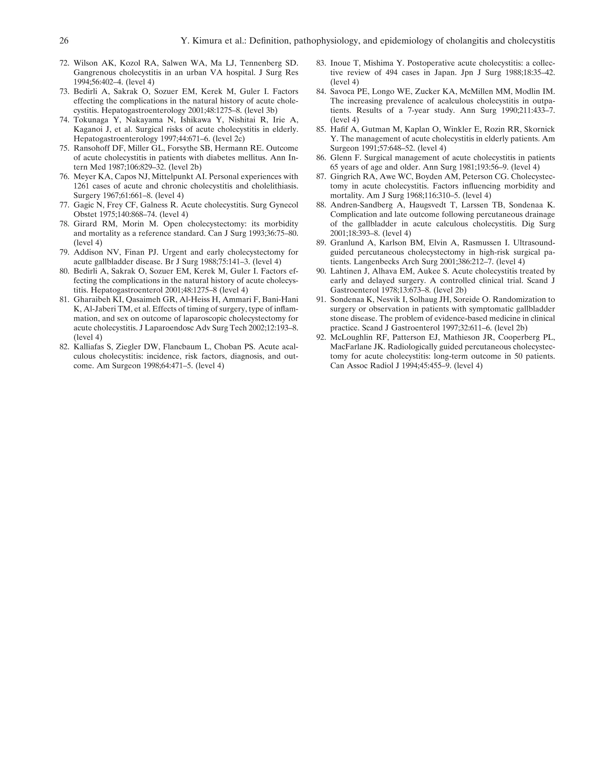 Tokyo guidelines for cholangitis and cholecystitis | PDF