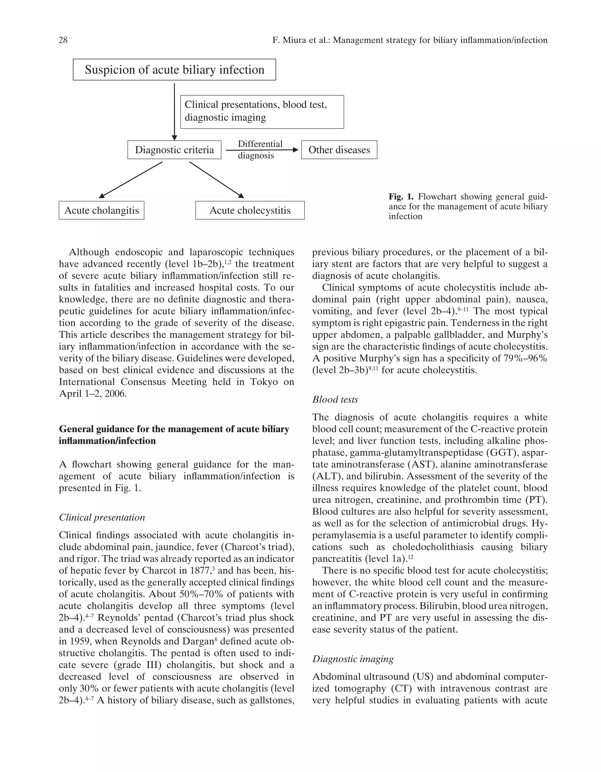 Tokyo guidelines for cholangitis and cholecystitis | PDF
