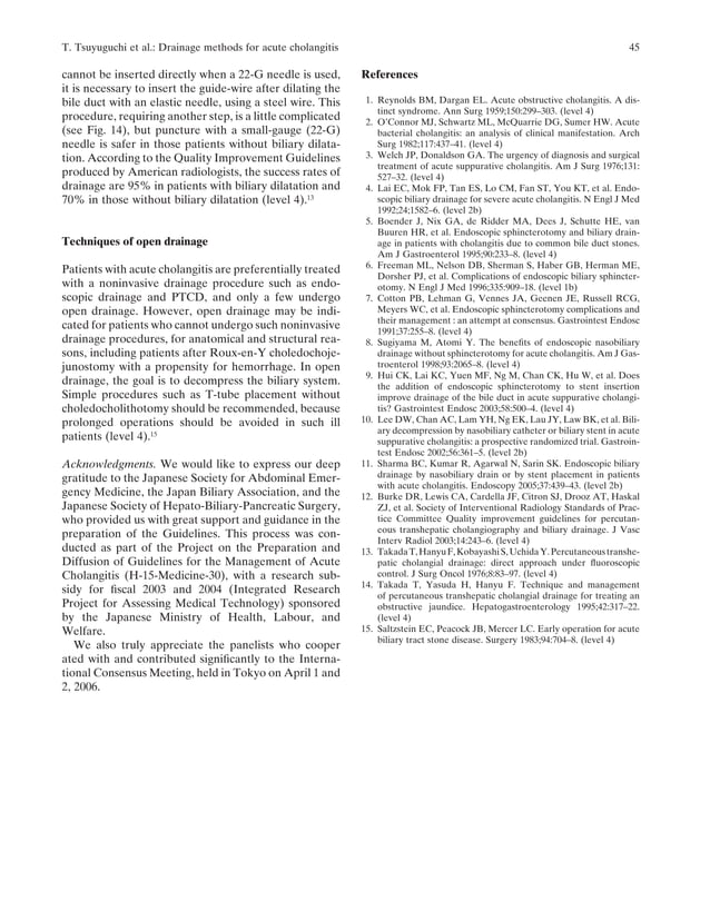 Tokyo guidelines for cholangitis and cholecystitis | PDF | Surgery ...