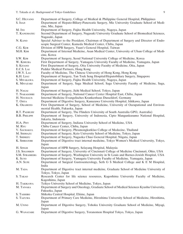 Tokyo guidelines for cholangitis and cholecystitis | PDF | Surgery ...
