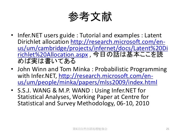 Infer.NETを使ってLDAを実装してみた