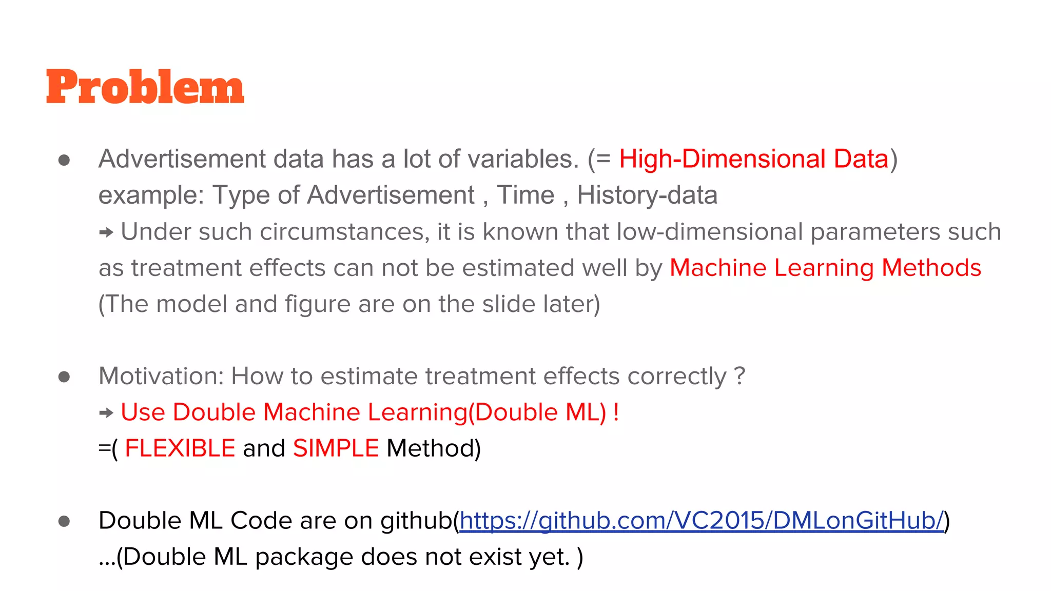 How to correctly estimate the effect of online advertisement(About Double Machine Learning ...