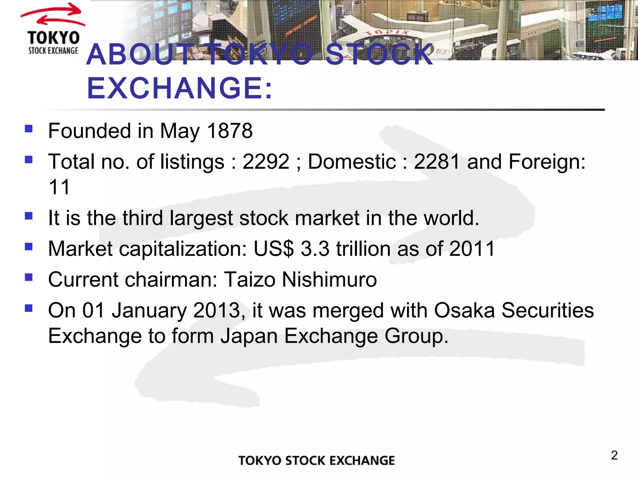Tokyo stock exchange ppt | PPT | Free Download