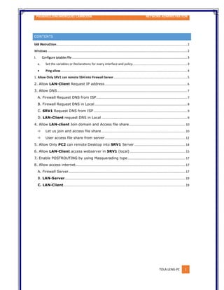 Configure Proxy and Firewall (Iptables) | PDF