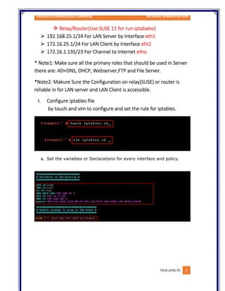 Configure Proxy and Firewall (Iptables) | PDF