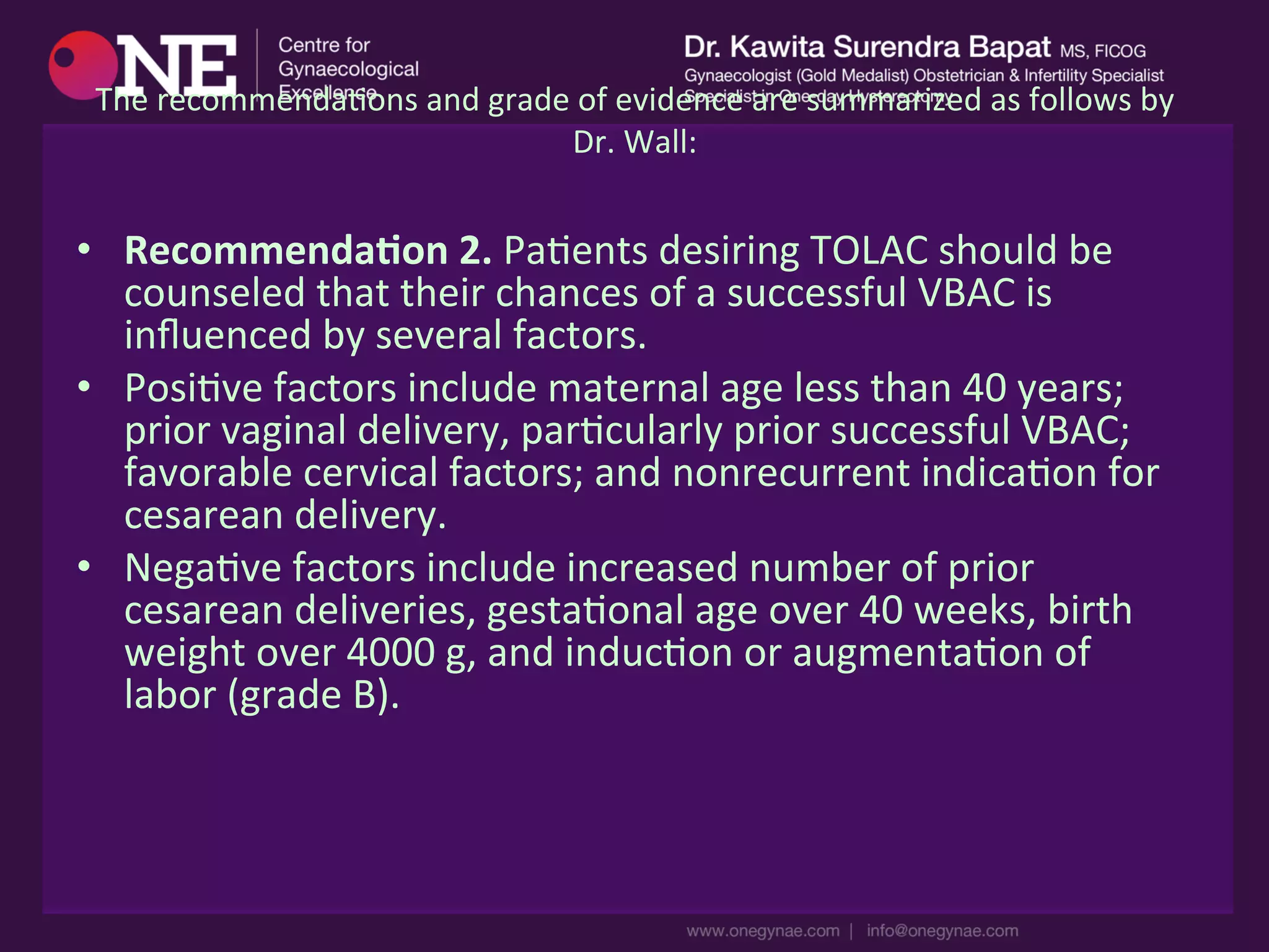 Tolac trial of labour after section | PDF