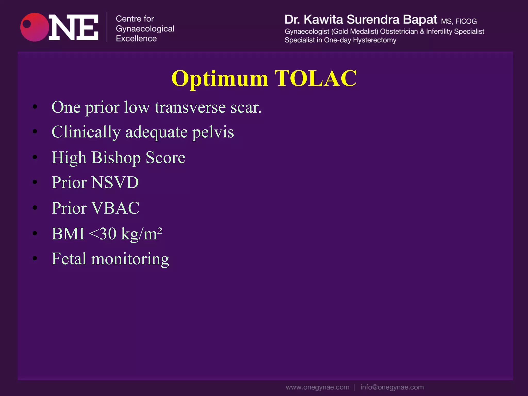 Tolac trial of labour after section | PDF