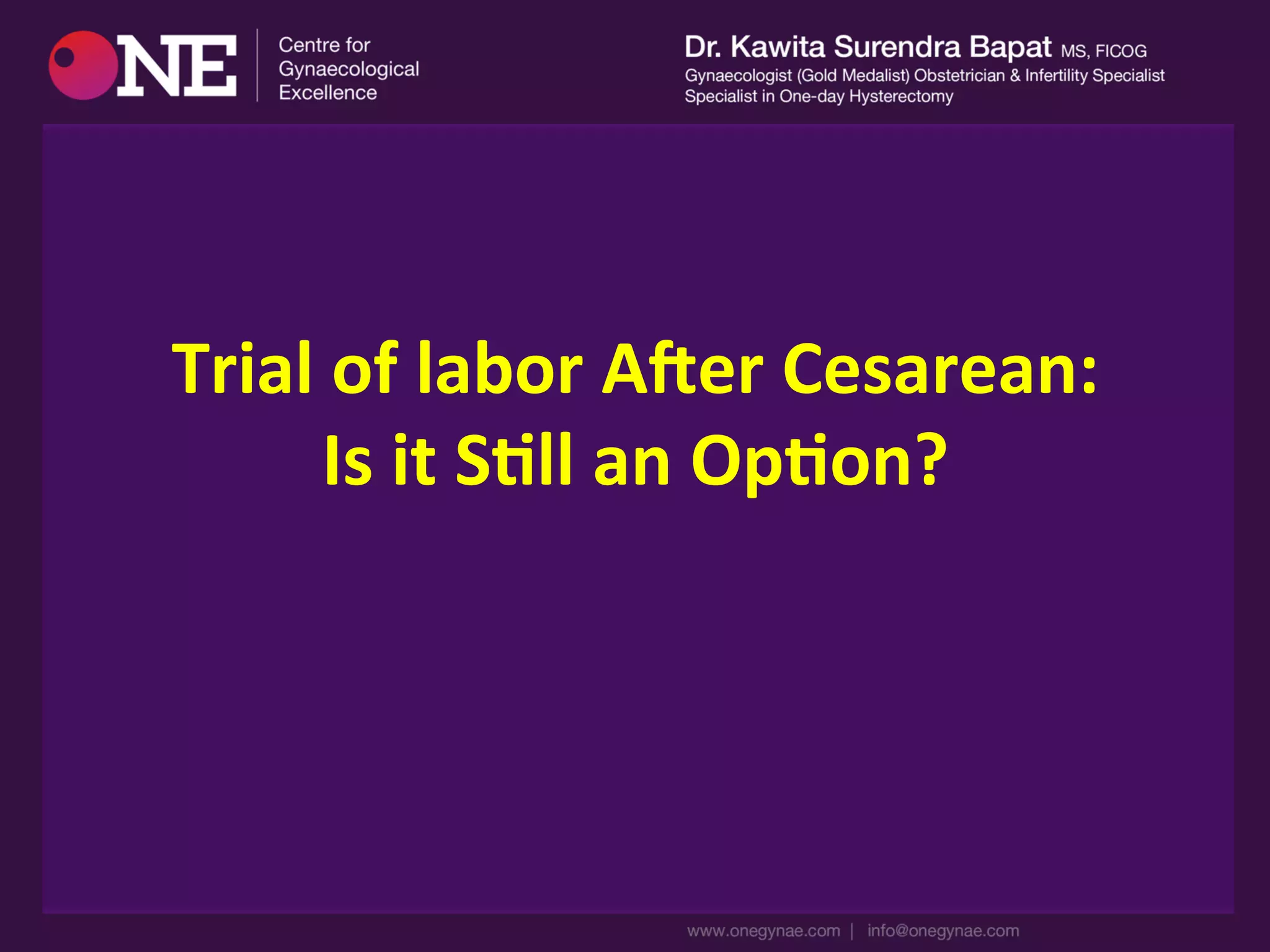 Tolac trial of labour after section | PDF