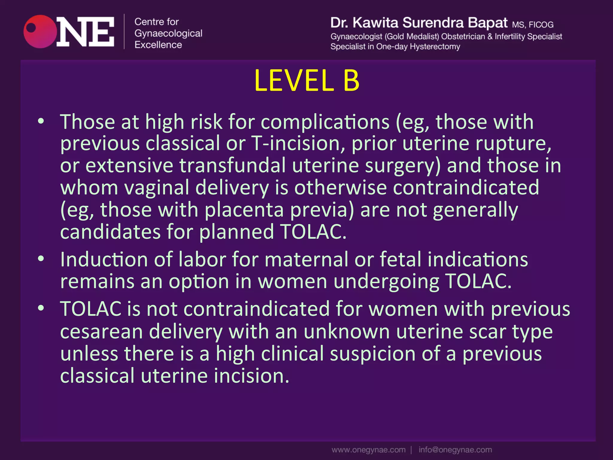 Tolac trial of labour after section | PDF