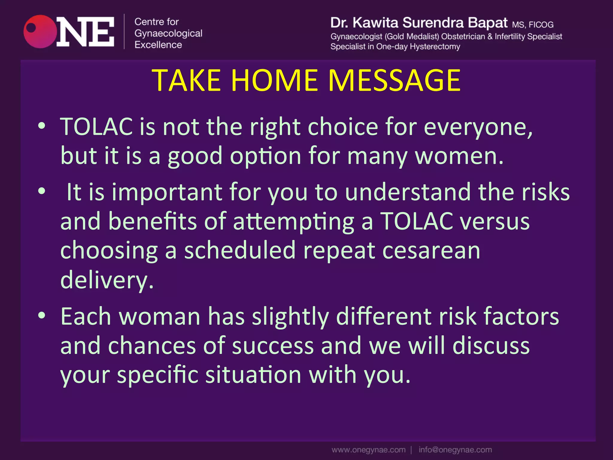 Tolac trial of labour after section | PDF