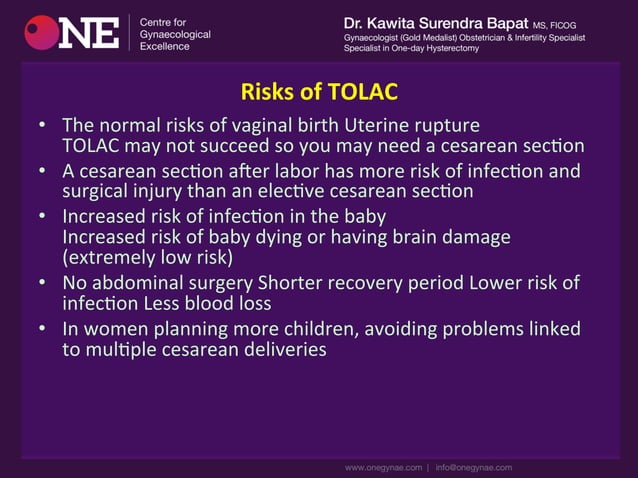 Tolac trial of labour after section | PDF | Pregnancy | Reproductive Health