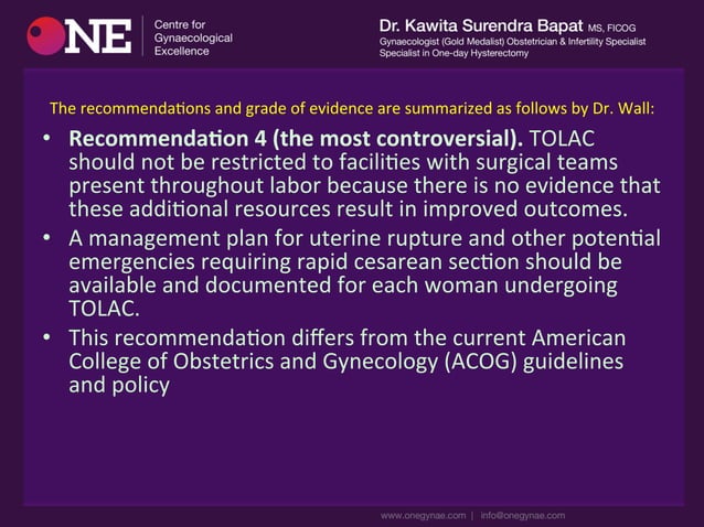 Tolac trial of labour after section | PDF | Pregnancy | Reproductive Health