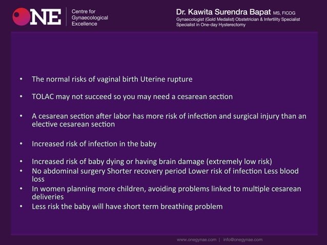 Tolac trial of labour after section | PDF | Pregnancy | Reproductive Health