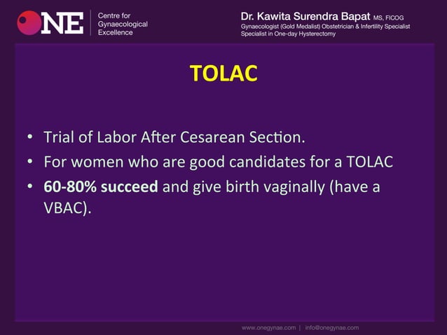 Tolac trial of labour after section | PDF | Pregnancy | Reproductive Health
