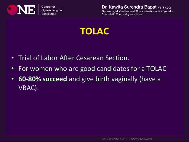 Tolac Trial Of Labour After Section