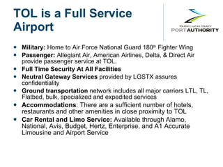 Toledo Express Air Freight Presentation | PPT