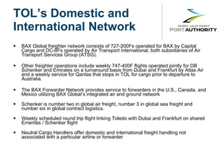 Toledo Express Air Freight Presentation | PPT