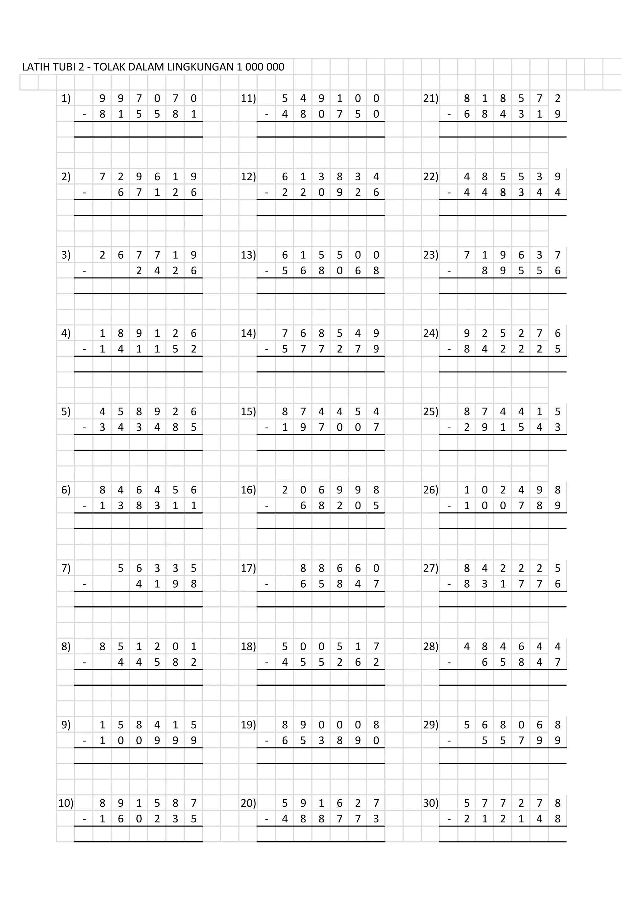 Tolak dalam lingkungan 1000000 | PDF