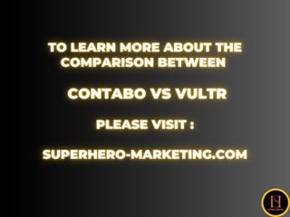 Contabo Vs Vultr: This Is Time To Unlock Secrets, Which One Is The Best ...
