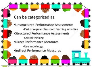 Classroom Assessment: Performance-Based strategies | PPTX