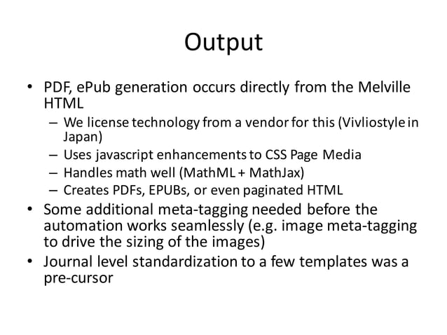 Toler HTML First Journal Workflow | PPT