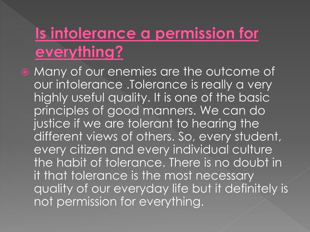 Tolerance | PPT