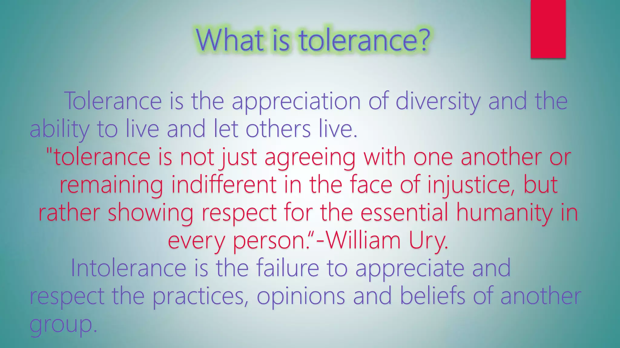 Tolerance | PPTX