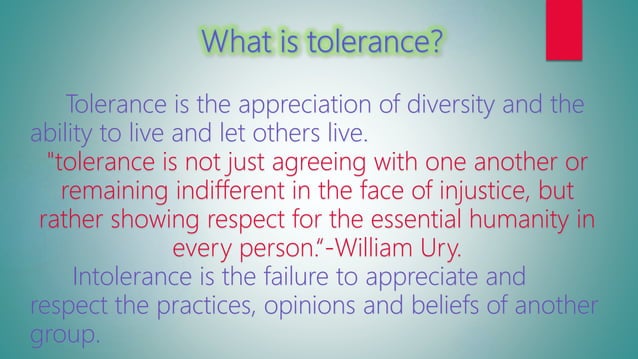 Tolerance | PPTX