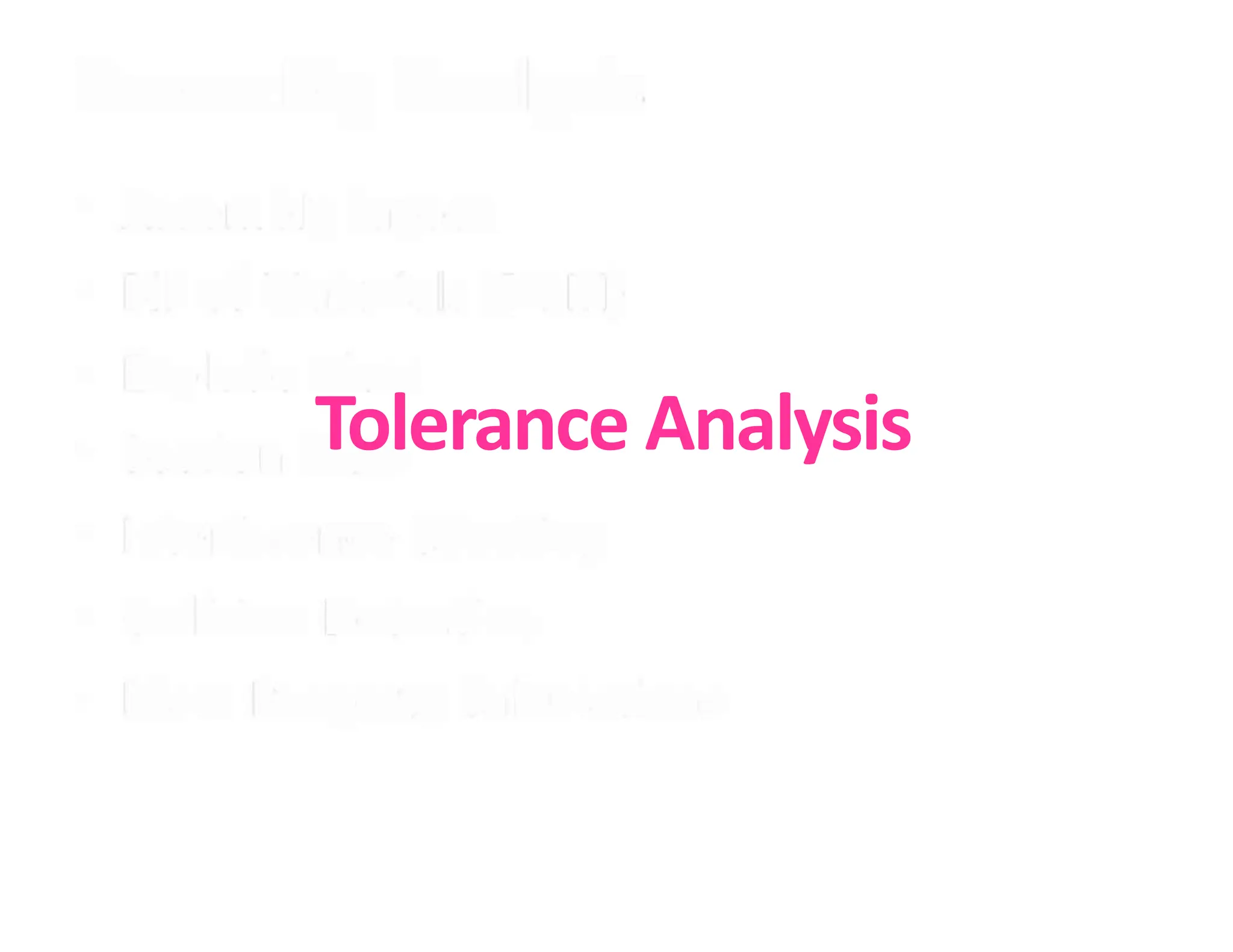 Tolerance of components while assembly parts .ppt