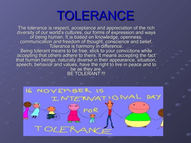 Tolerance jelena | PPT | Religion & Spirituality