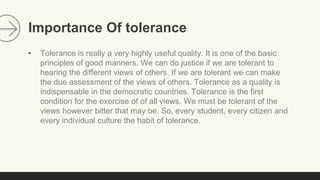Tolerance | PPTX