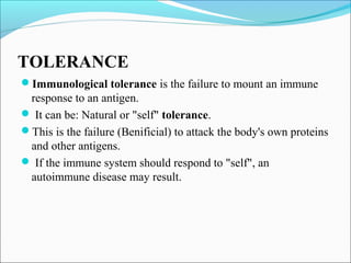 Tolerance Auto-immune Diseases and Tumor Immunity | PPT