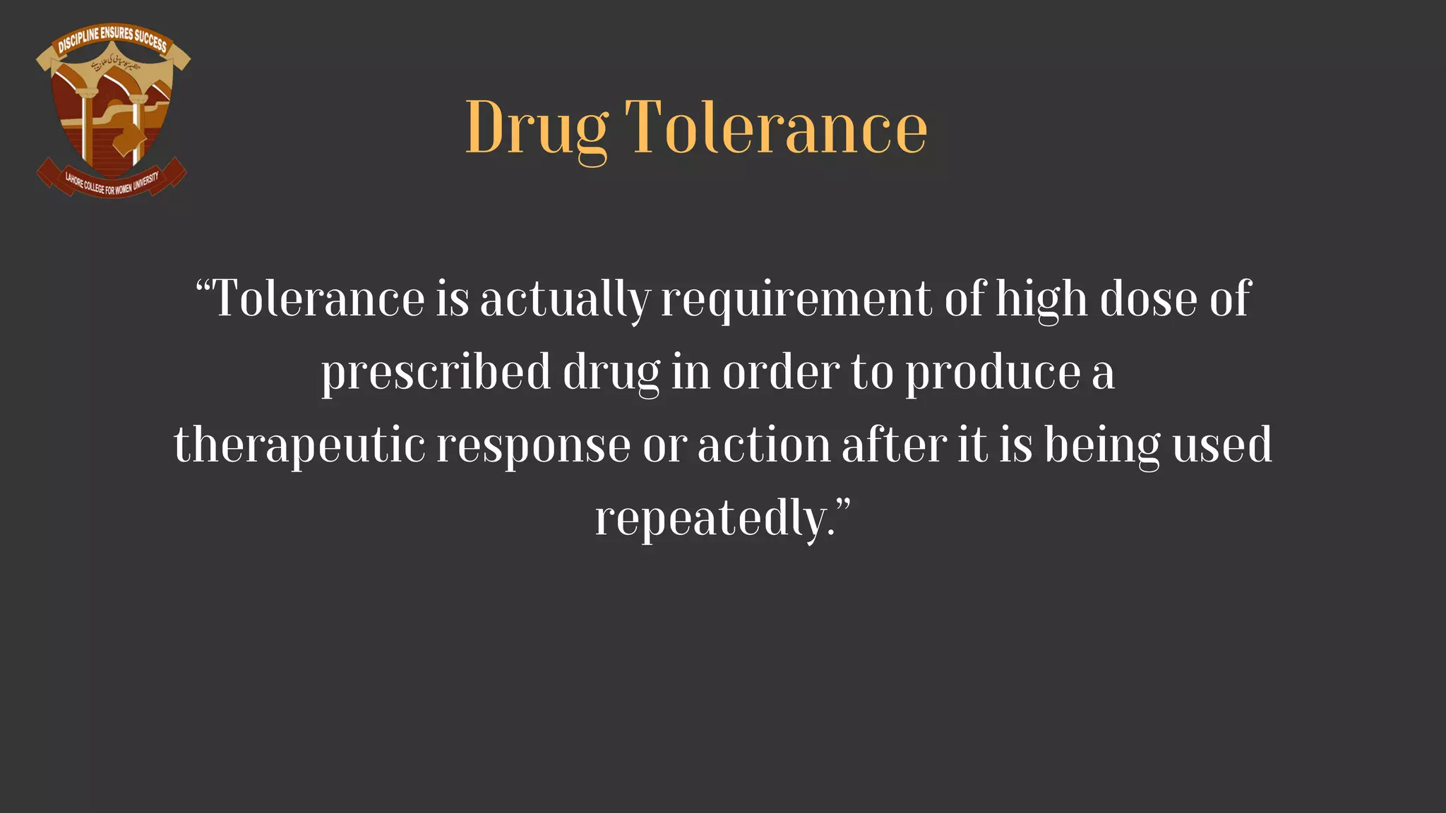 DRUG Addiction and Tolerance | PDF