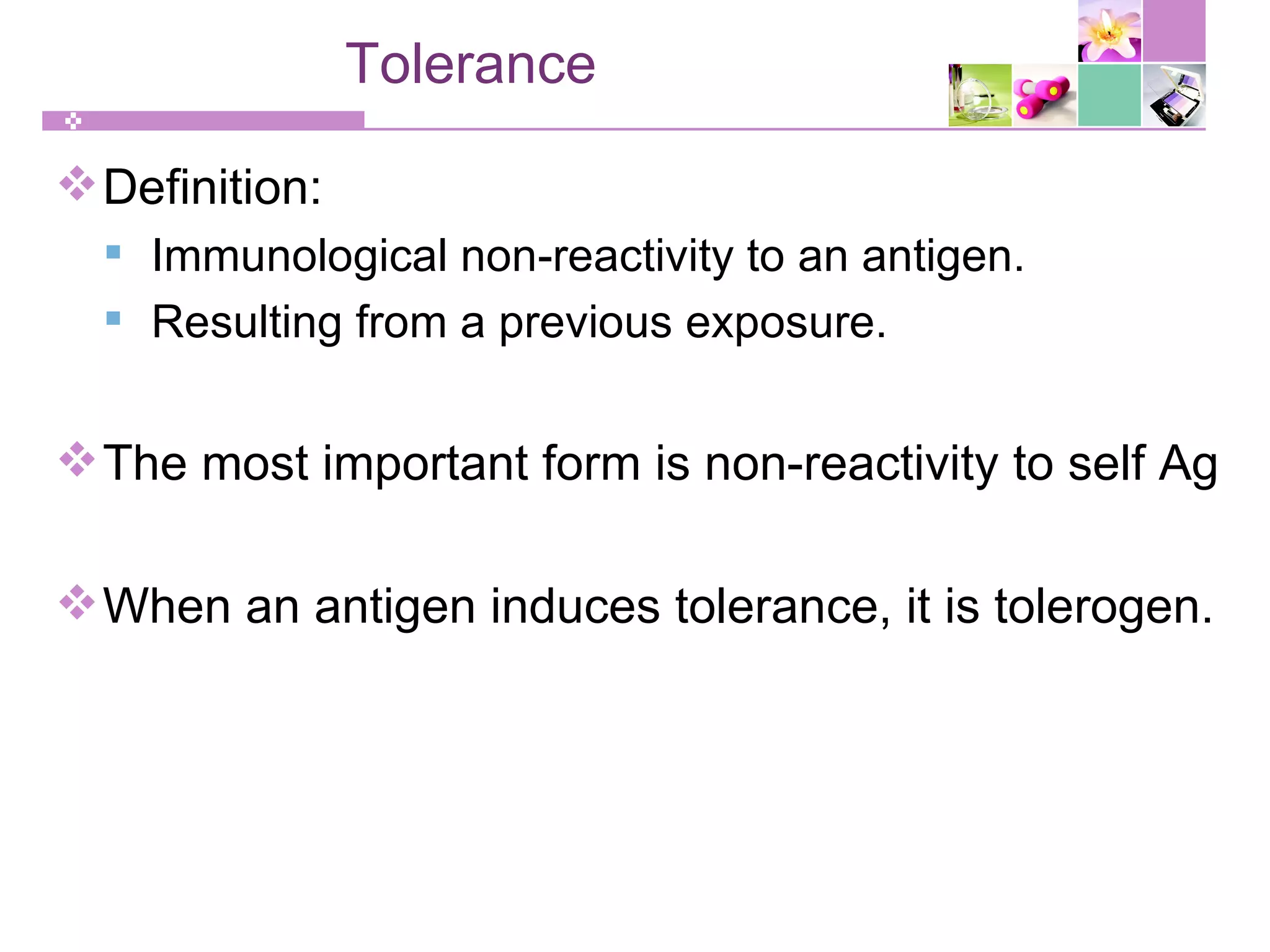 Tolerance & autoimmunity | PPT