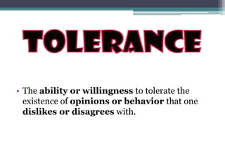 Tolerance Day | PPTX
