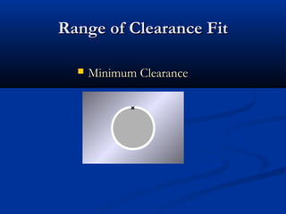 Tolerance clearance interference lecture | PPT