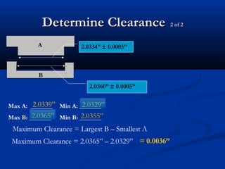 Tolerance clearance interference lecture | PPT